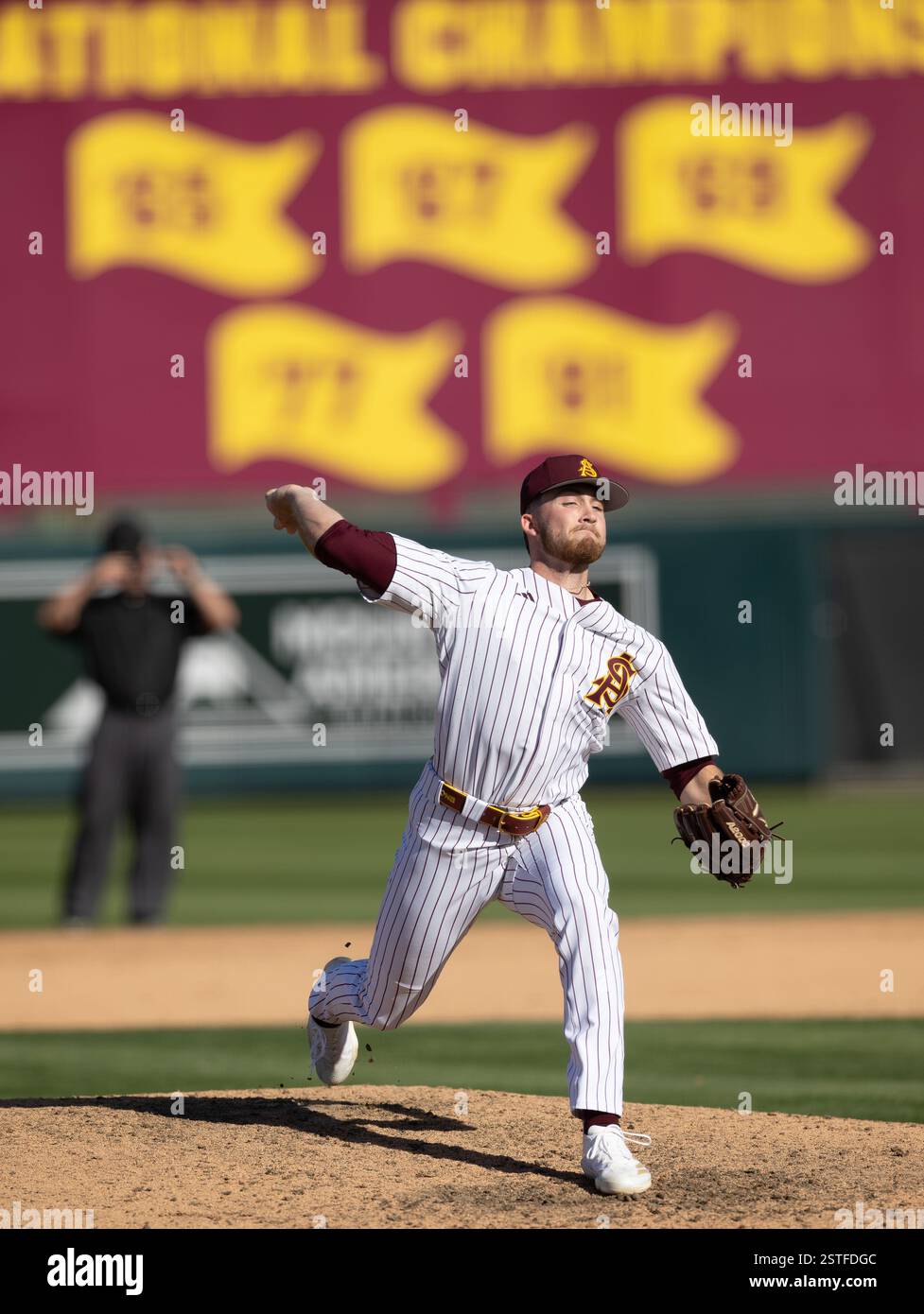 Tempe, Arizona, USA. 17th Feb, 2025. WILL KOGER Arizona State baseball ...