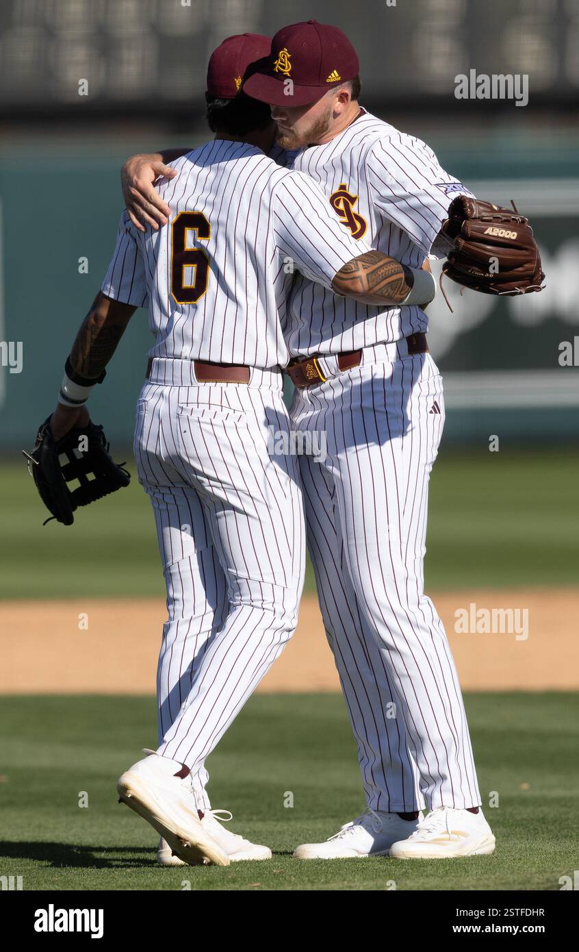 Tempe, Arizona, USA. 17th Feb, 2025. WILL KOGER Arizona State baseball ...