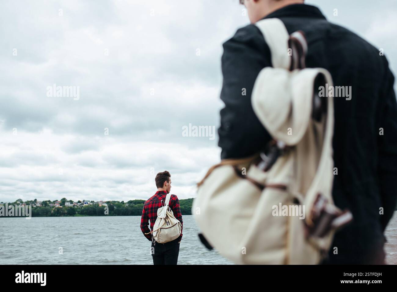 Young men on a pier hi-res stock photography and images - Alamy