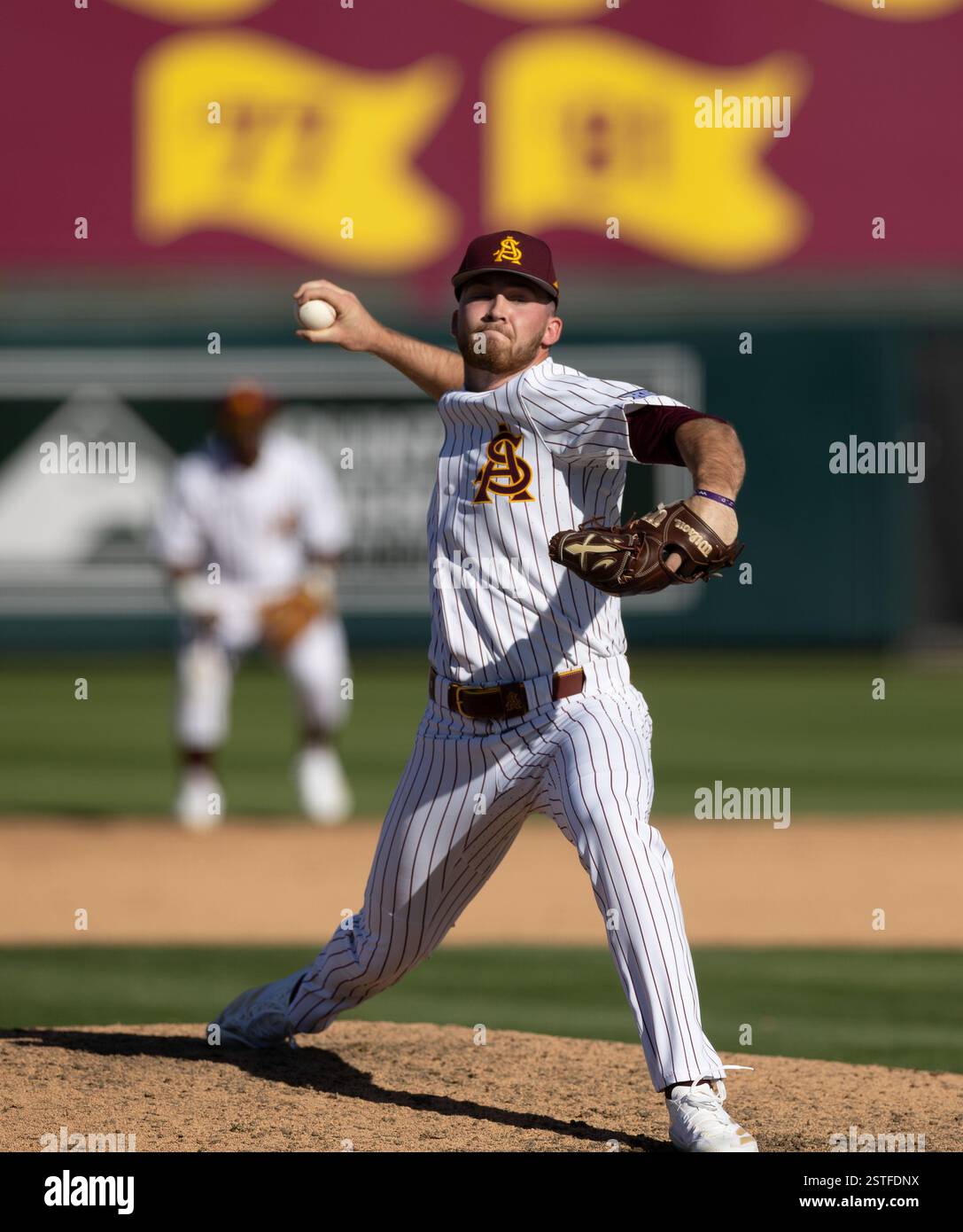 Tempe, Arizona, USA. 17th Feb, 2025. WILL KOGER Arizona State baseball ...