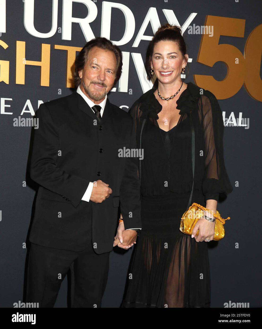 February 16, 2025, New York, New York, USA: Pearl Jam frontman musician ...