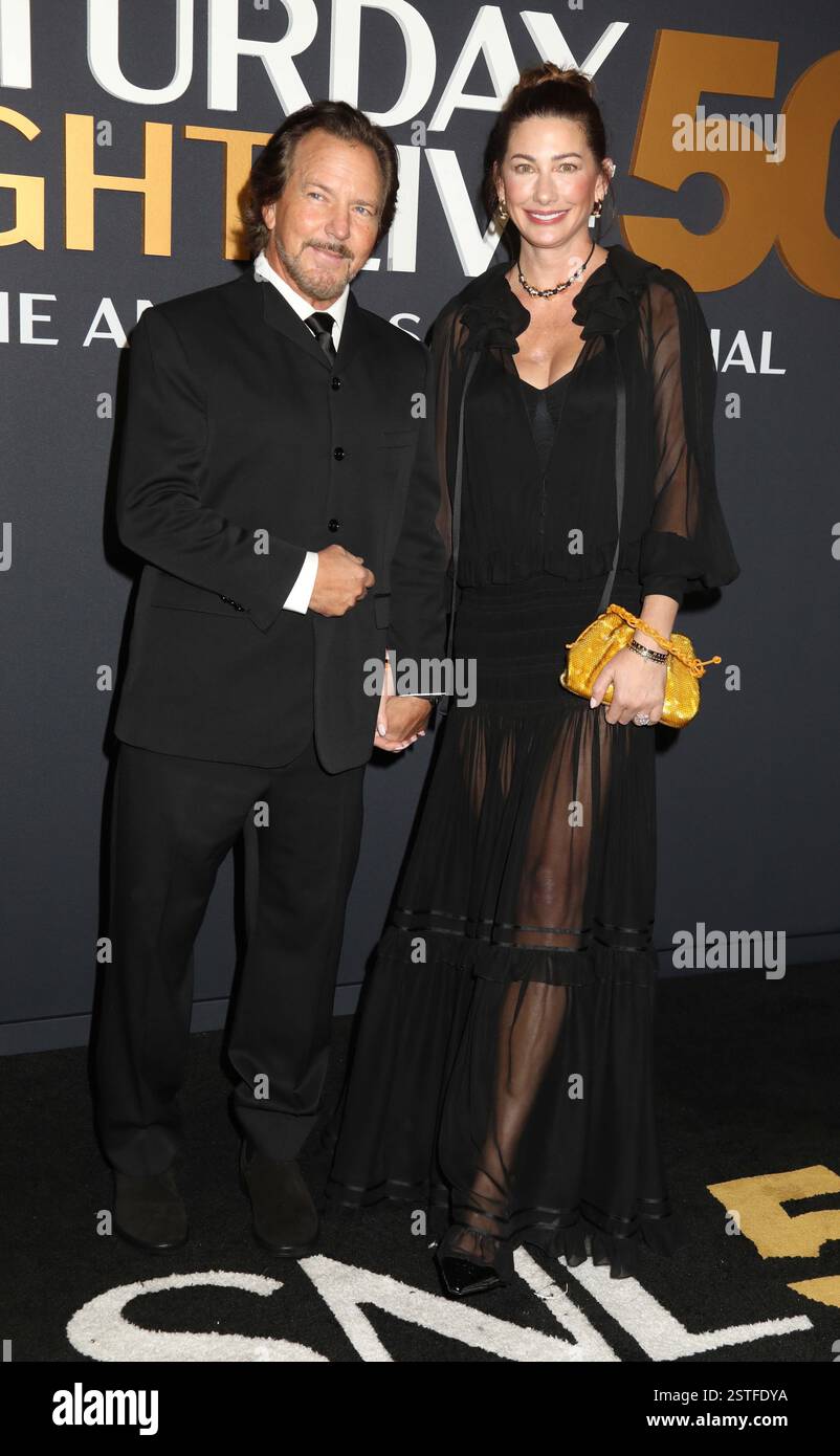 February 16, 2025, New York, New York, USA: Pearl Jam frontman musician ...