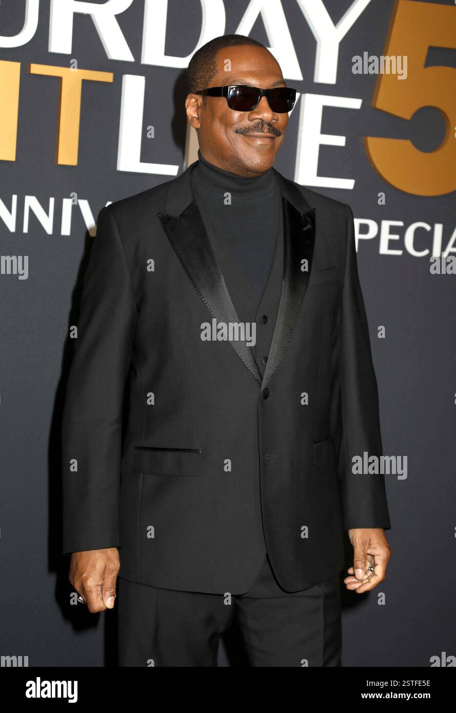 February 16, 2025, New York, New York, USA: Actor EDDIE MURPHY seen at the arrivals for SNL 50 ...