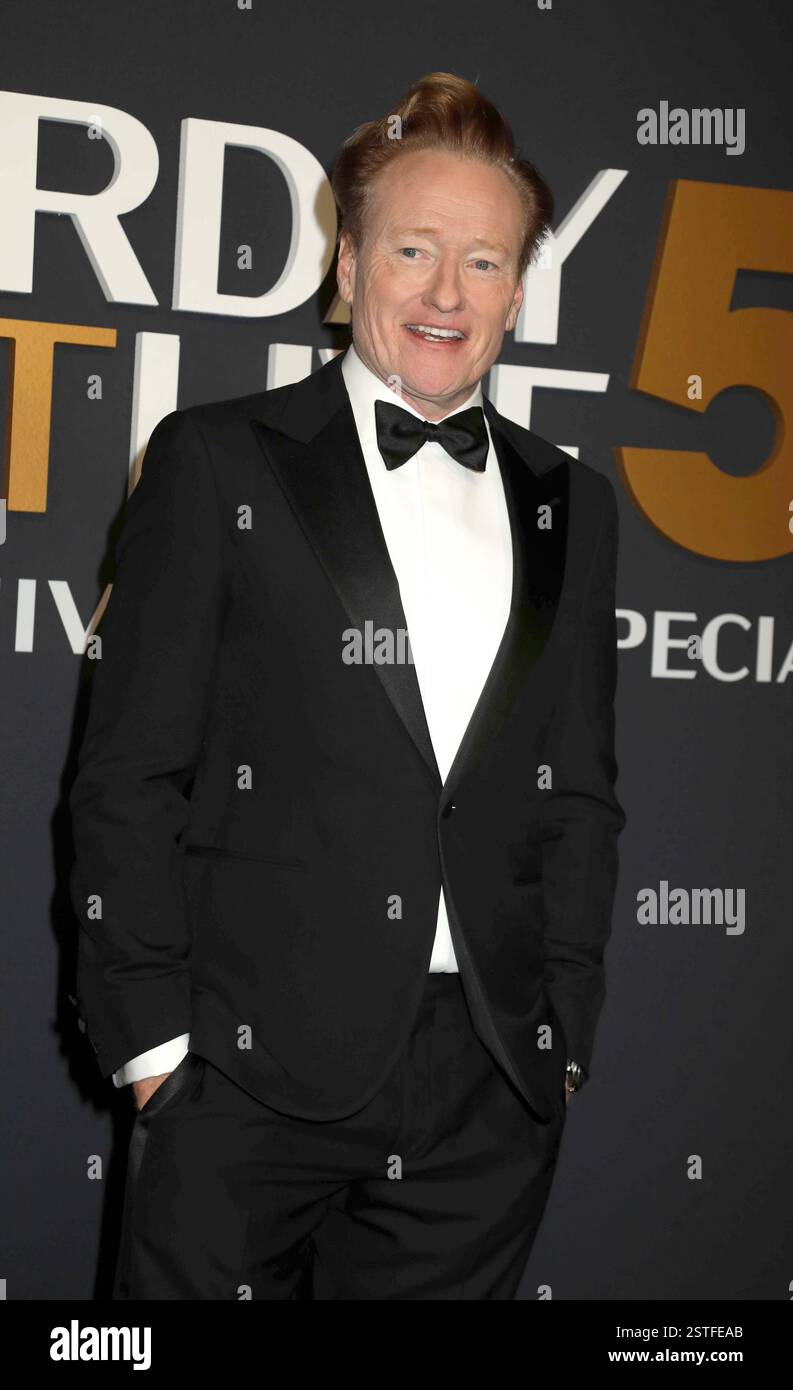 February 16, 2025, New York, New York, USA: Late night talk show host ...