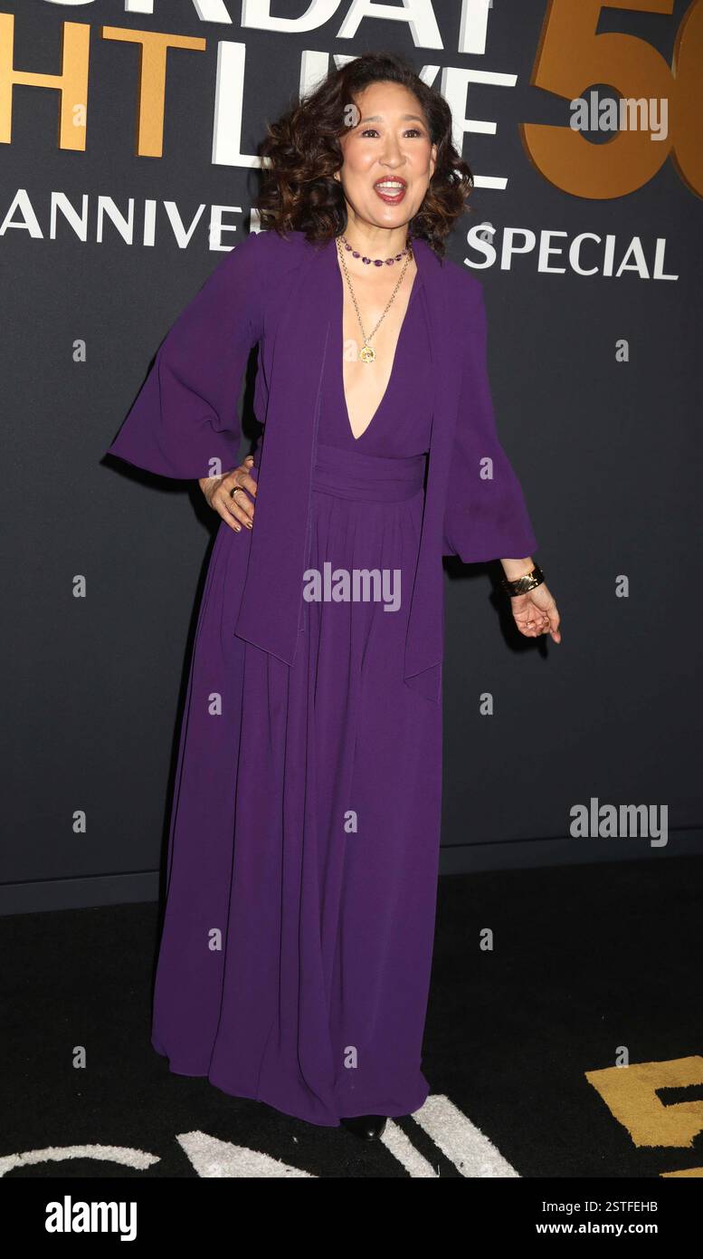 February 16, 2025, New York, New York, USA: Actor SANDRA OH seen at the ...