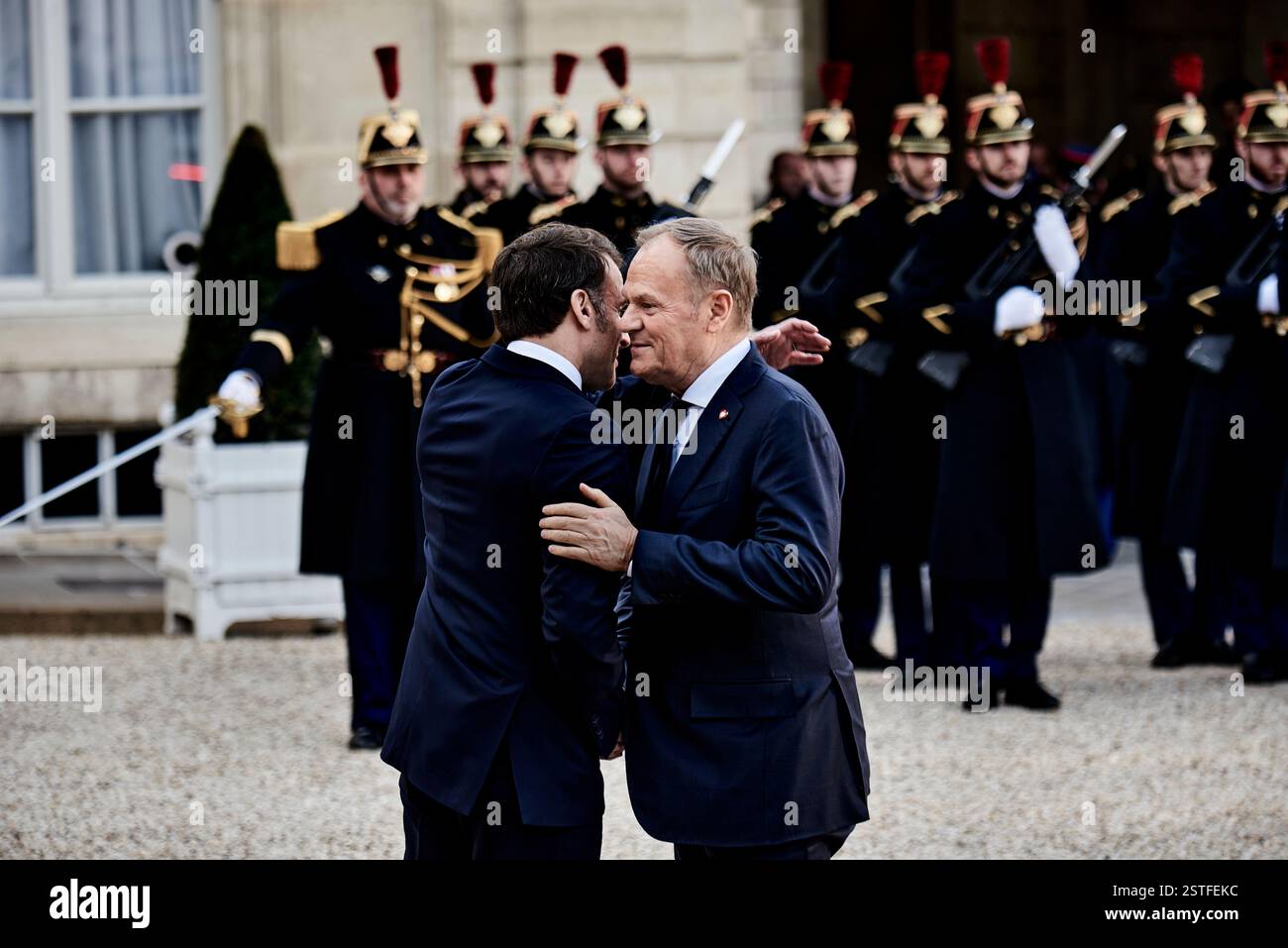 Paris, France. 09th June, 2024. French President Emmanuel Macron and ...