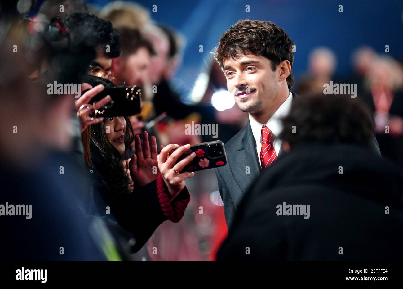 Ferrari driver Charles Leclerc on the Red Carpet ahead of the F1 75 ...