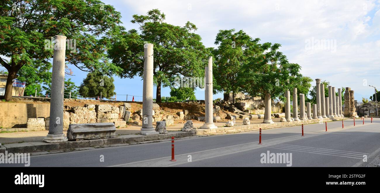 Side Ancient City in Manavgat, Antalya, Turkey Stock Photo - Alamy