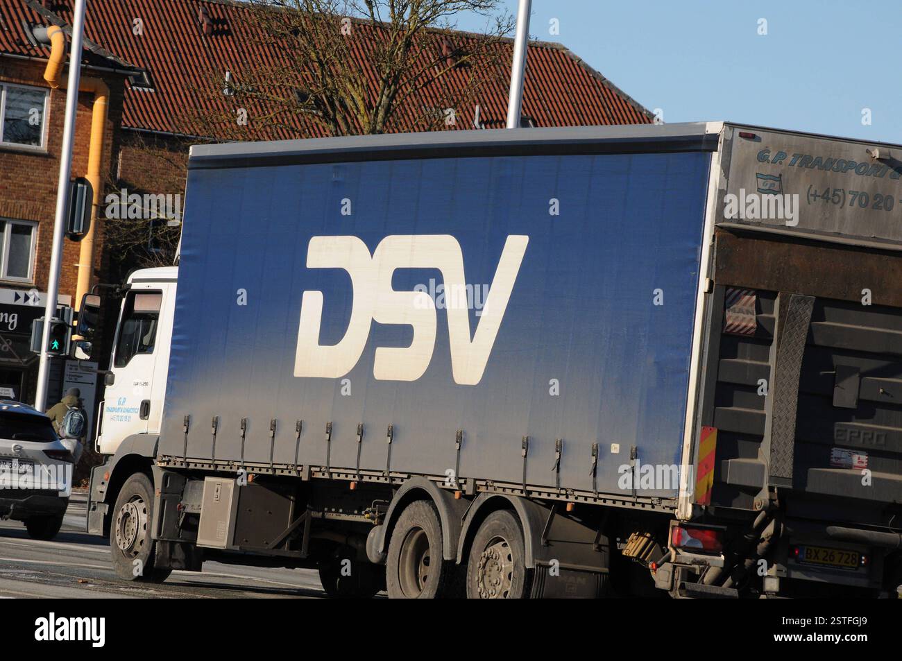 Copenhagen/ DenmarK/18 FEBRUARY 2025/ DSV transport truck in ballerup ...