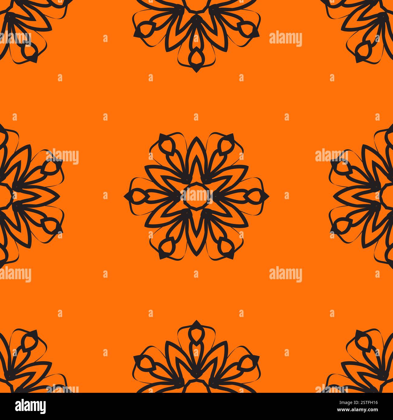Endless elegant Ornamental stylized flower pattern for your design wallpapers Stock Photo - Alamy