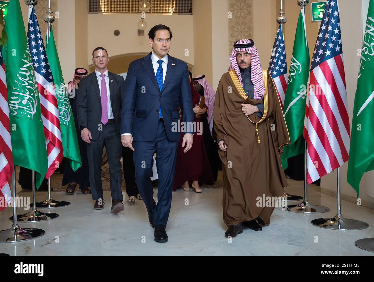 Riyadh, Saudi Arabia. 18th Feb, 2025. US Secretary of State Marco ...