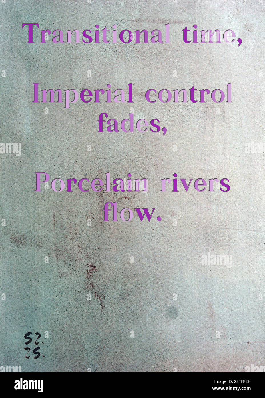 Transitional time, Imperial control fades, Porcelain rivers flow. Leela ...
