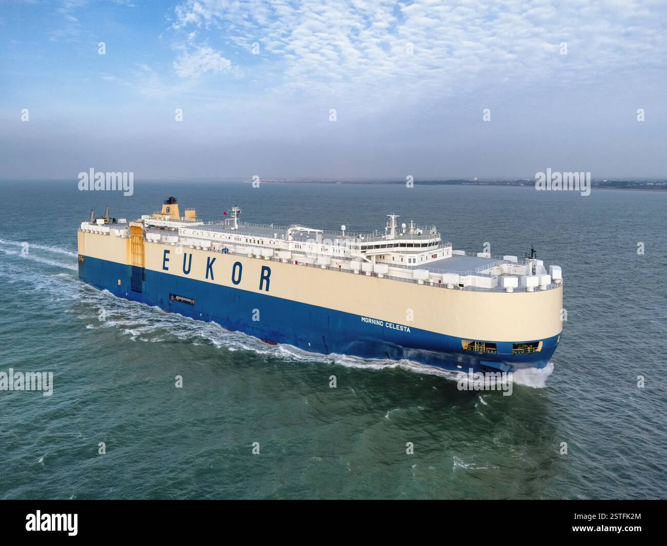 Morning Celesta, a Pure Car and Truck Carrier (PCTC) operated by EUKOR ...
