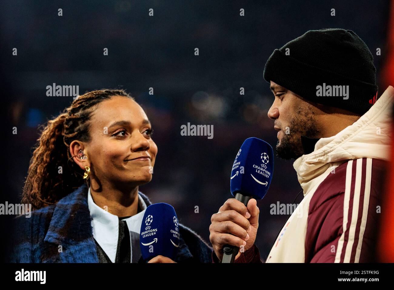 Cayana Freeman (Prime Moderatorin) im Interview mit Vincent Kompany (Trainer FC Bayern M?nchen ...