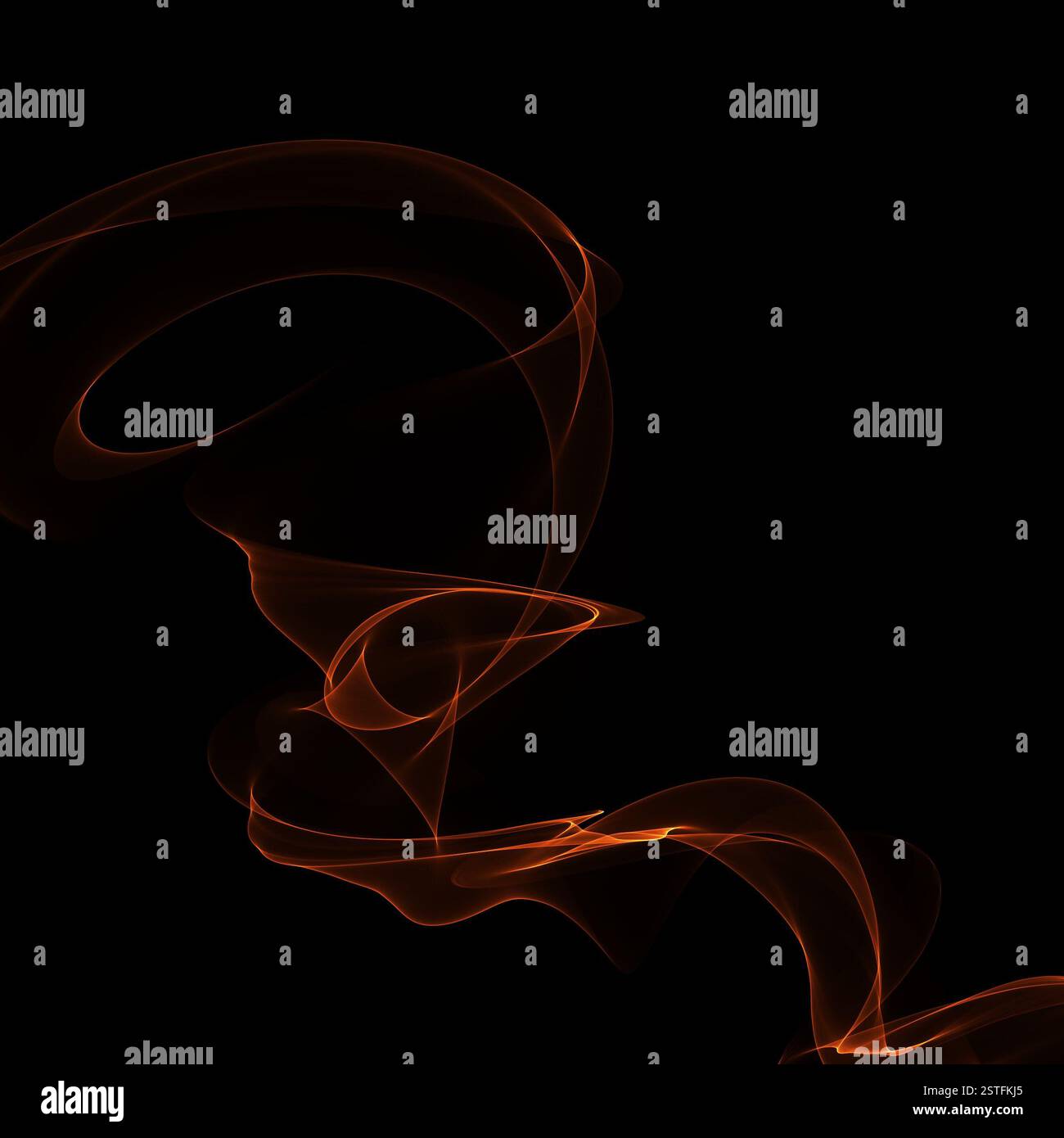 Hot bright fiery smoke on black Stock Photo - Alamy