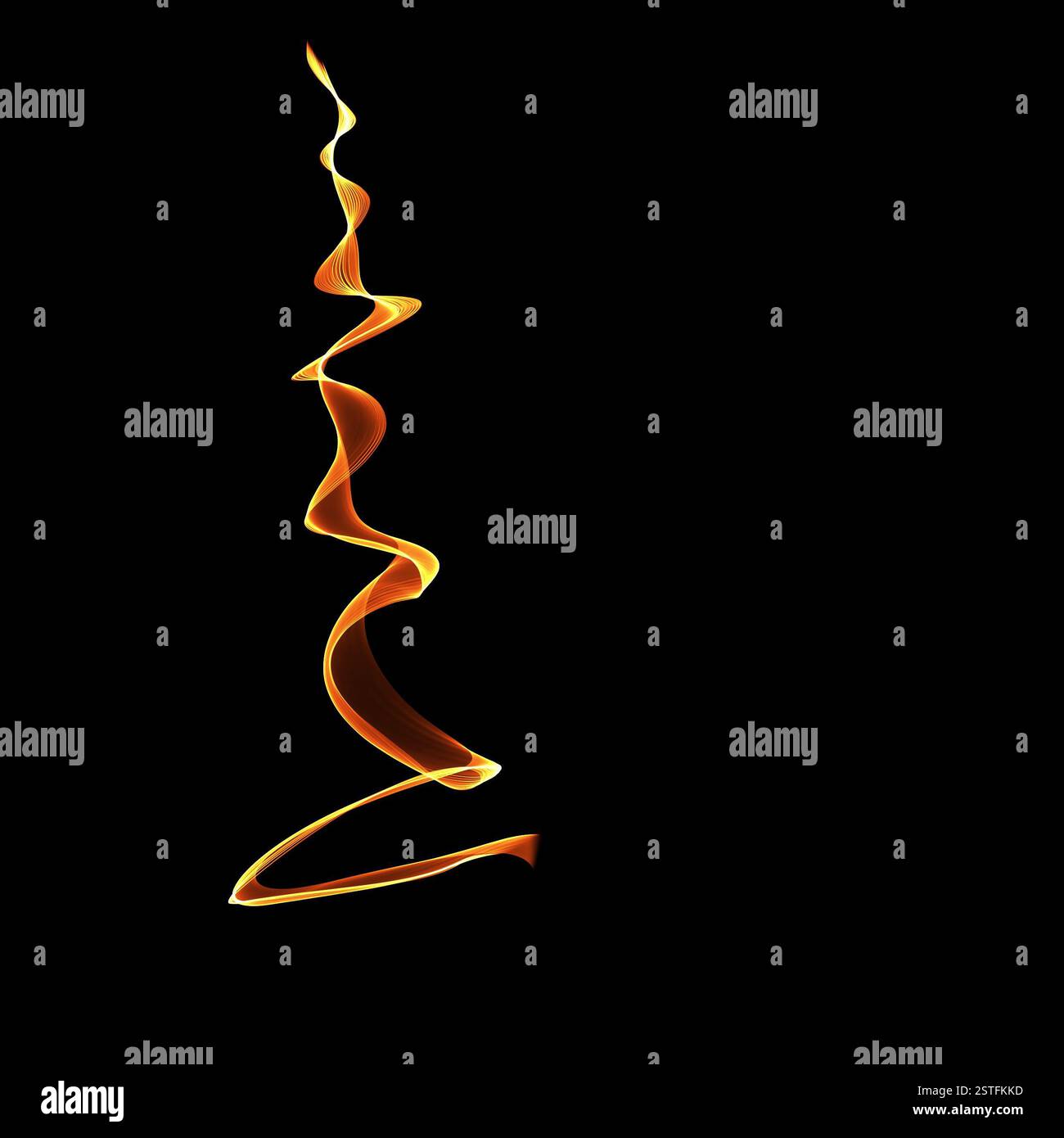 Twisted line on black Stock Photo - Alamy