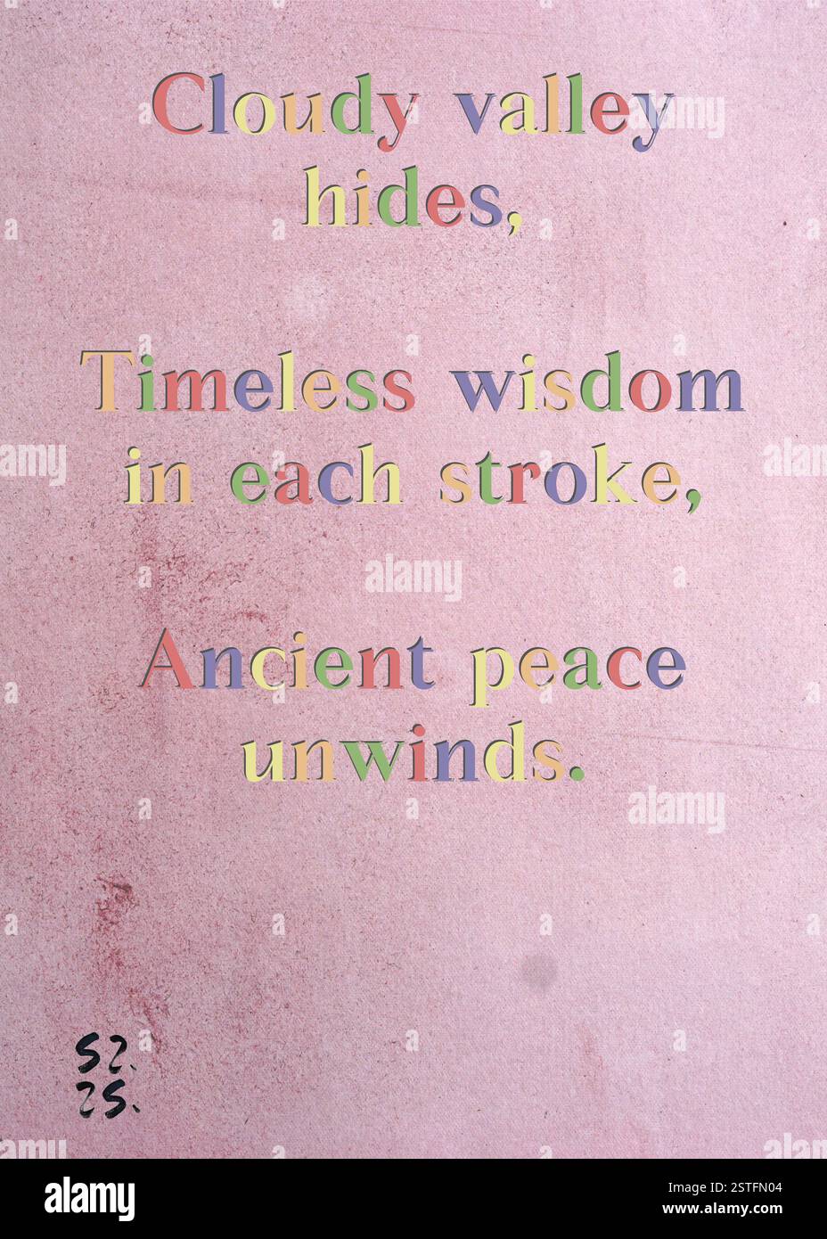 Cloudy valley hides, Timeless wisdom in each stroke, Ancient peace ...