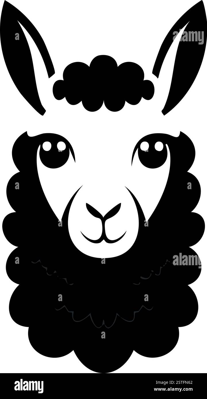 Baby alpaca farm in Stock Vector Images - Alamy
