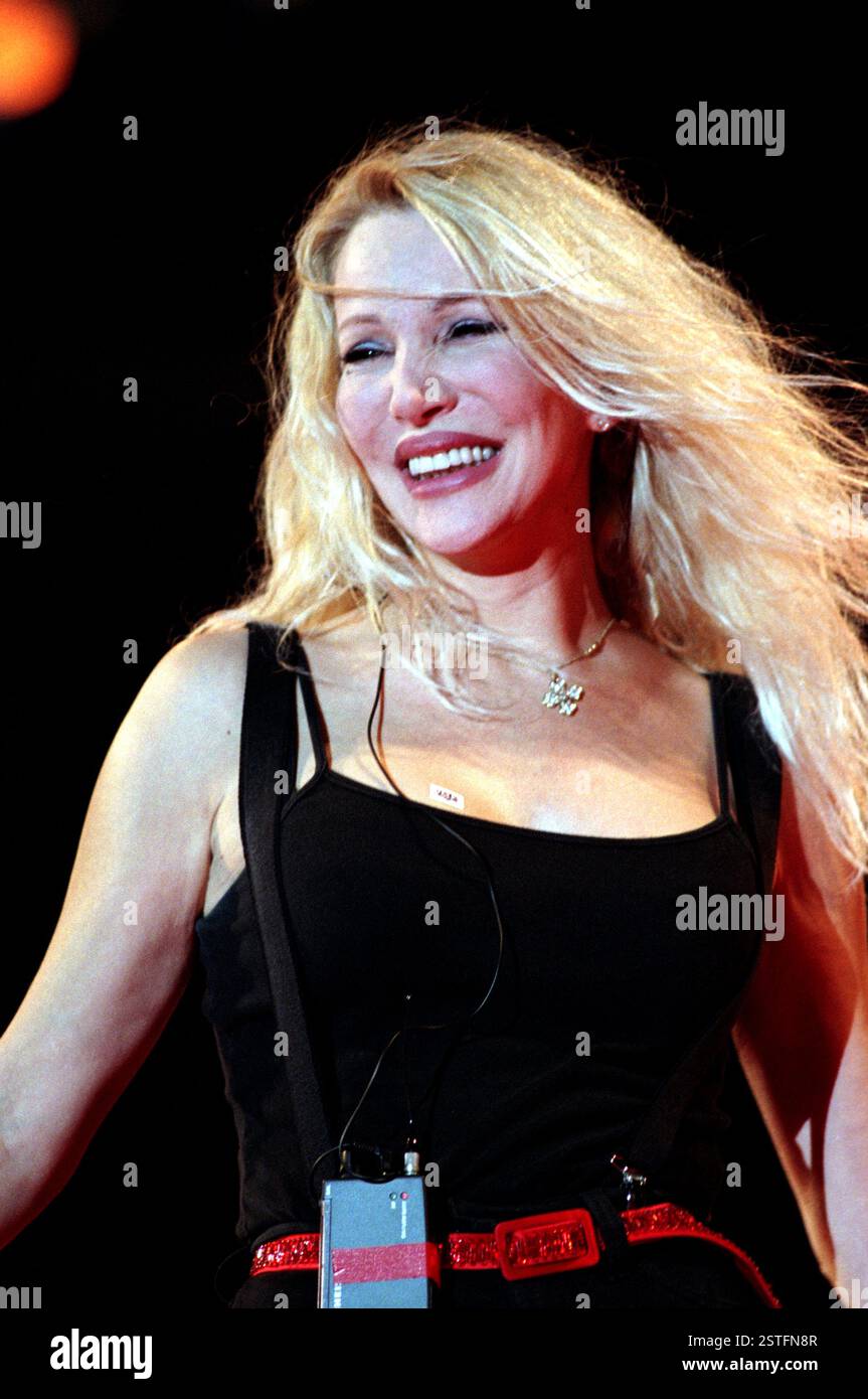 Milan Italy 21/06/2000: Ivana Spagna,Italian singer, during the live ...