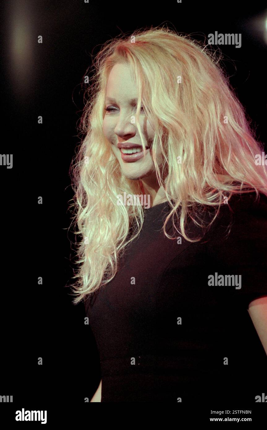 Milan Italy 08/03/2000: Ivana Spagna,Italian singer, during the live ...