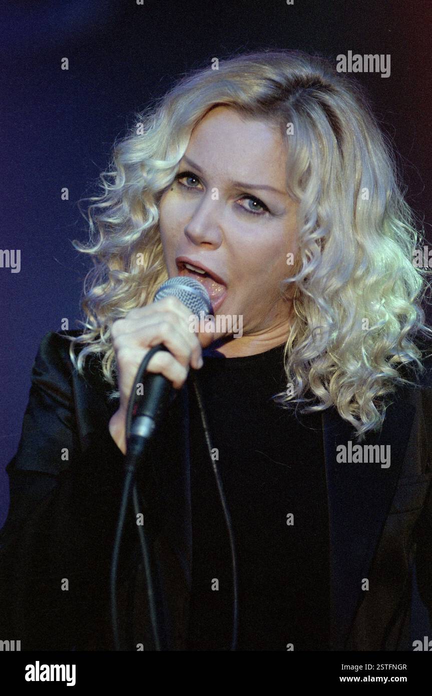 Milan Italy 02/04/1999: Ivana Spagna,Italian singer, during the live ...