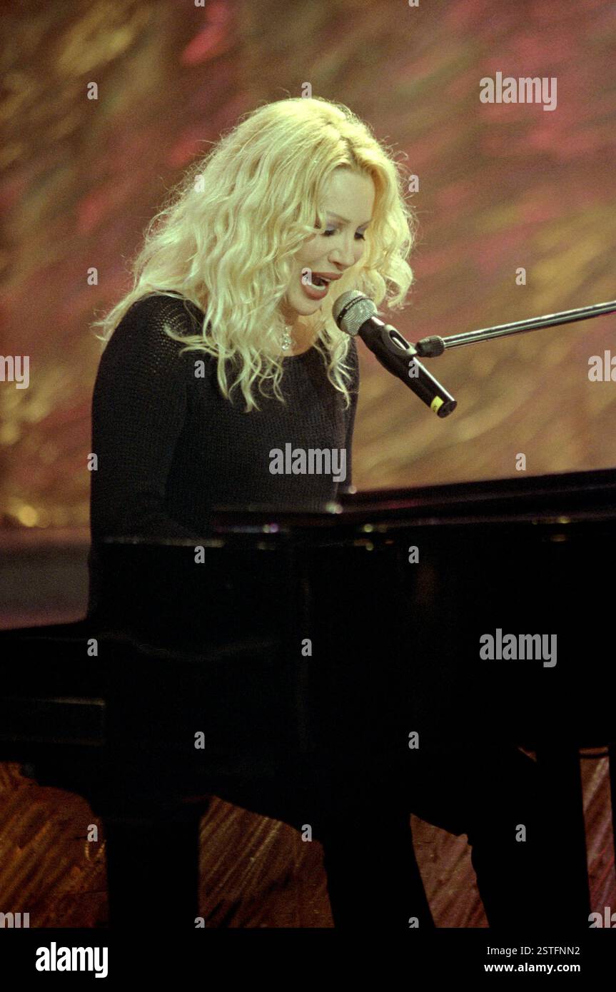 Milan Italy 16/04/1999: Ivana Spagna, Italian singer, during the ...