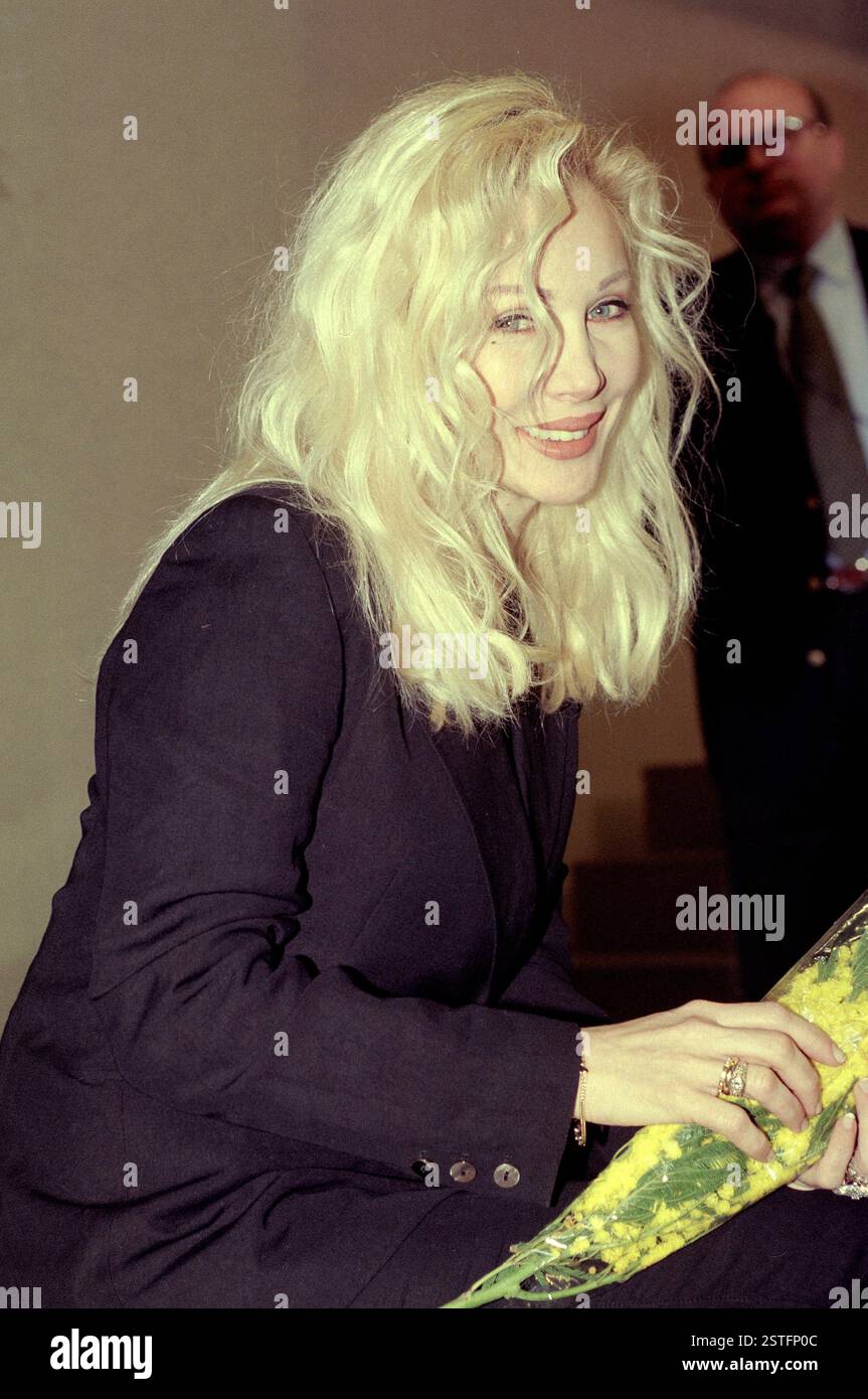 Sanremo Italy 25/02/1995: Ivana Spagna, Italian singer, during the ...