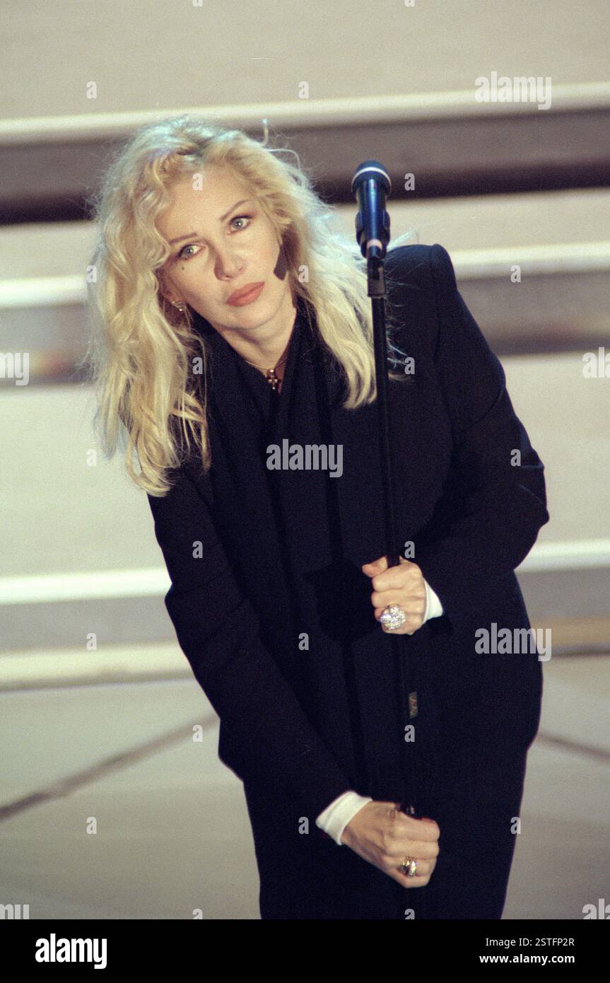 Sanremo Italy 25/02/1995: Ivana Spagna, Italian singer, during the ...