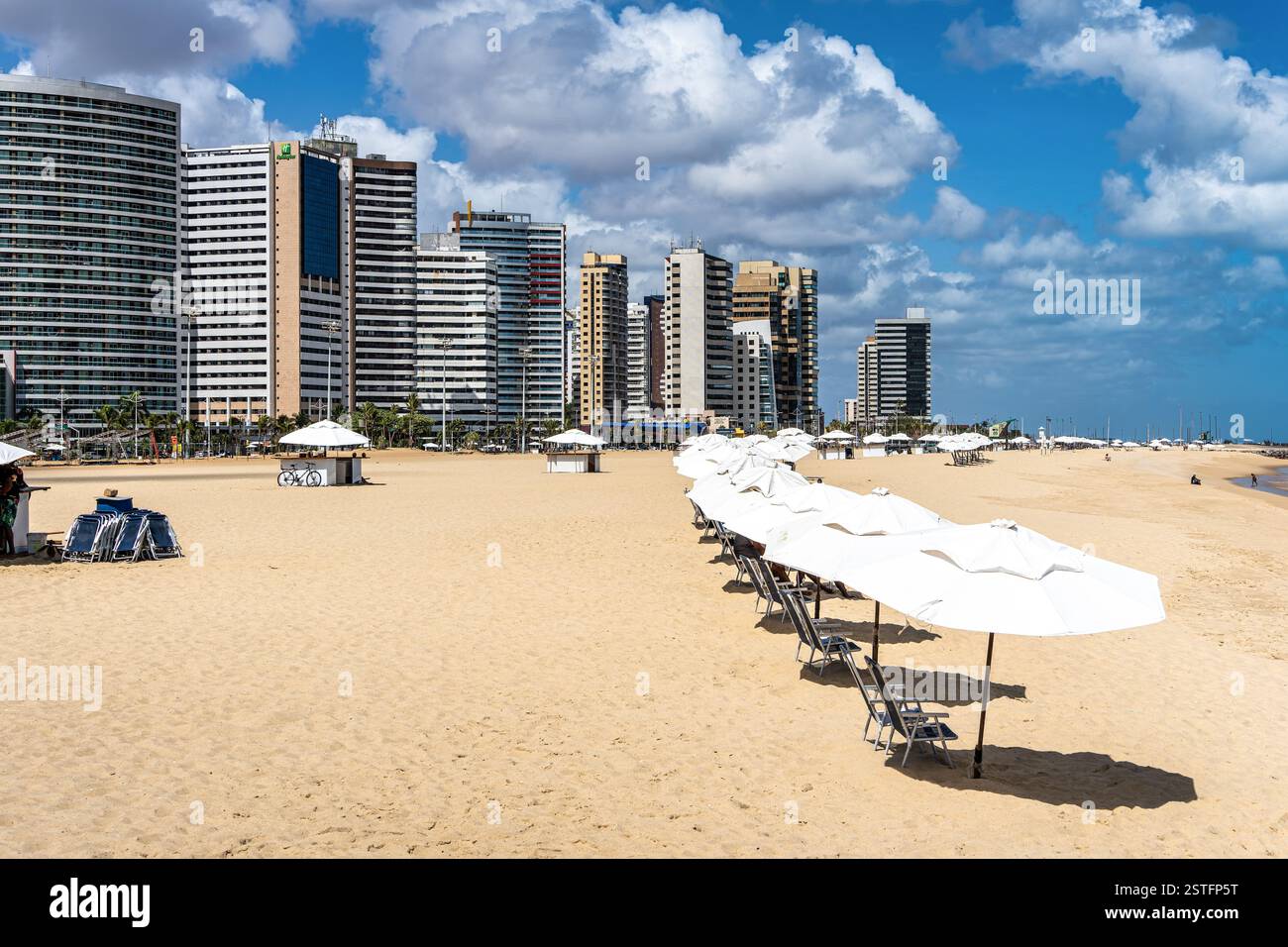 The modern beachfront skyscrapers and pier of Meireles Beach on the ...