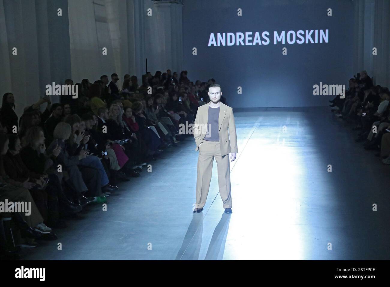 Non Exclusive: KYIV, UKRAINE - FEBRUARY 16, 2025 - A model shows ...