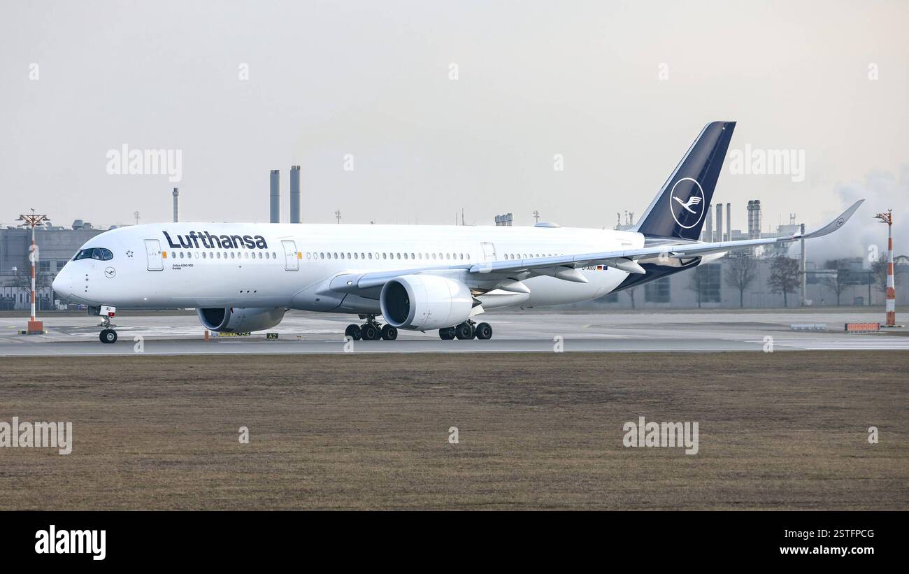 Ein Airbus A350-900 der Fluglinie, Airline, Fluggesellschaft Lufthansa ...