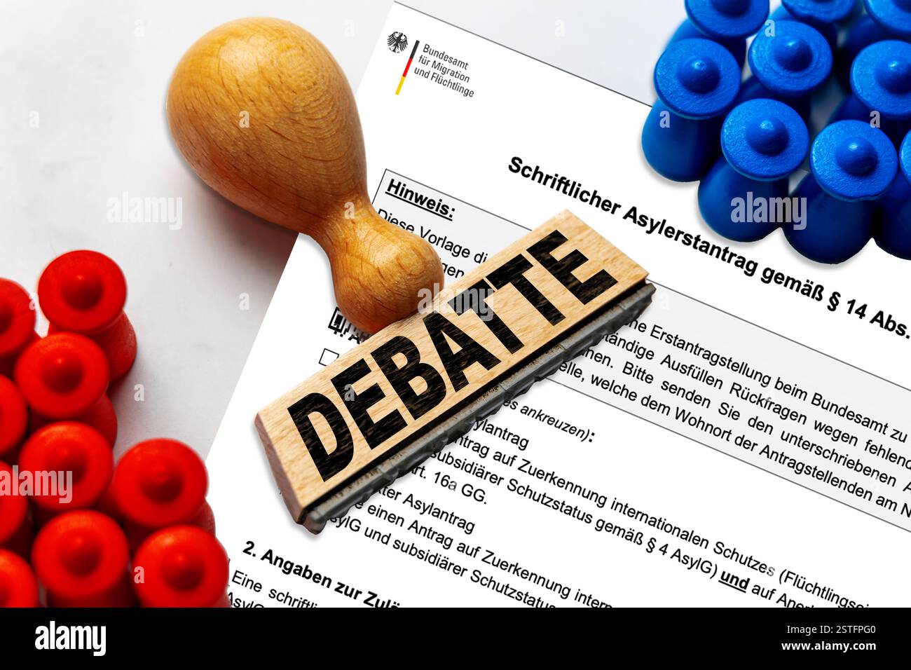 Bavaria, Germany - February 18, 2025: PHOTOMONTAGE, a stamp with the ...