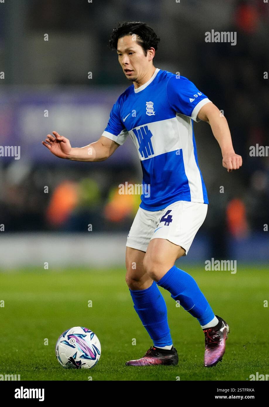 Birmingham City's Tomoki Iwata during the Vertu Trophy Semi Final match ...