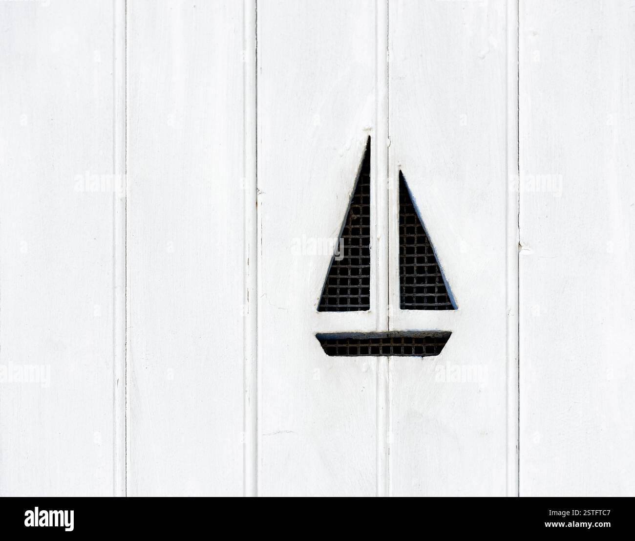 Sail boat on white shutter Stock Photo - Alamy