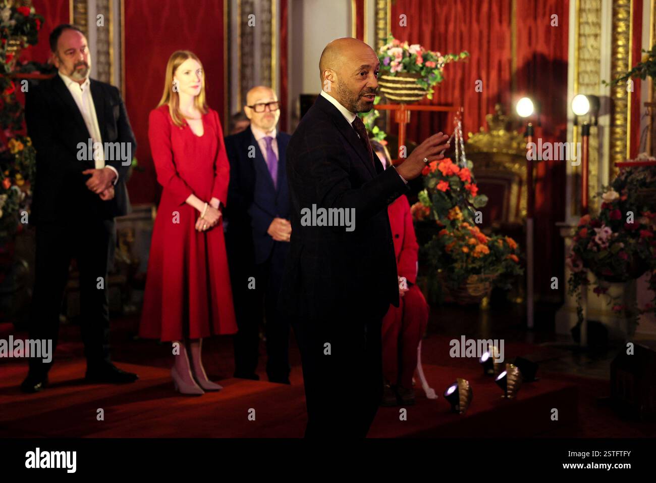 Damon Buffini during a reception hosted by Queen Camilla for staff ...