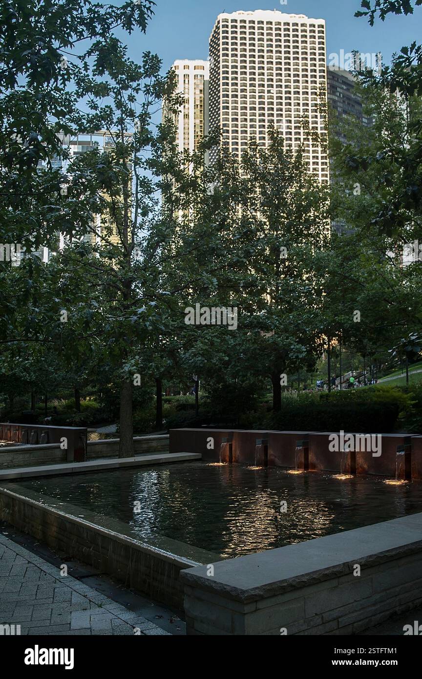 Chicago Loop, Illinois, USA; city center, downtown; master-planned ...