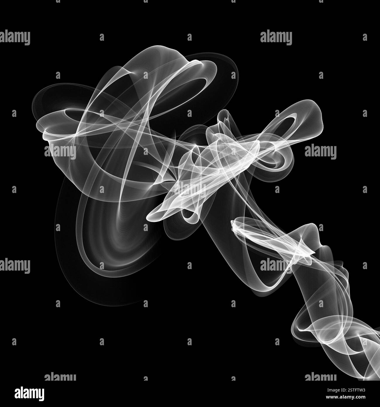 Floating white smoke on black hi-res stock photography and images - Alamy