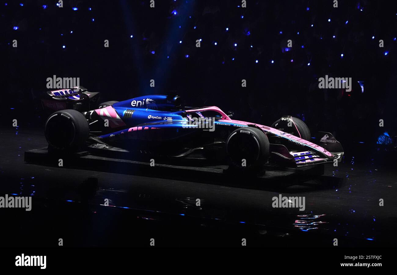 Alpine livery for the 2025 season is launched during the F1 75 Live ...