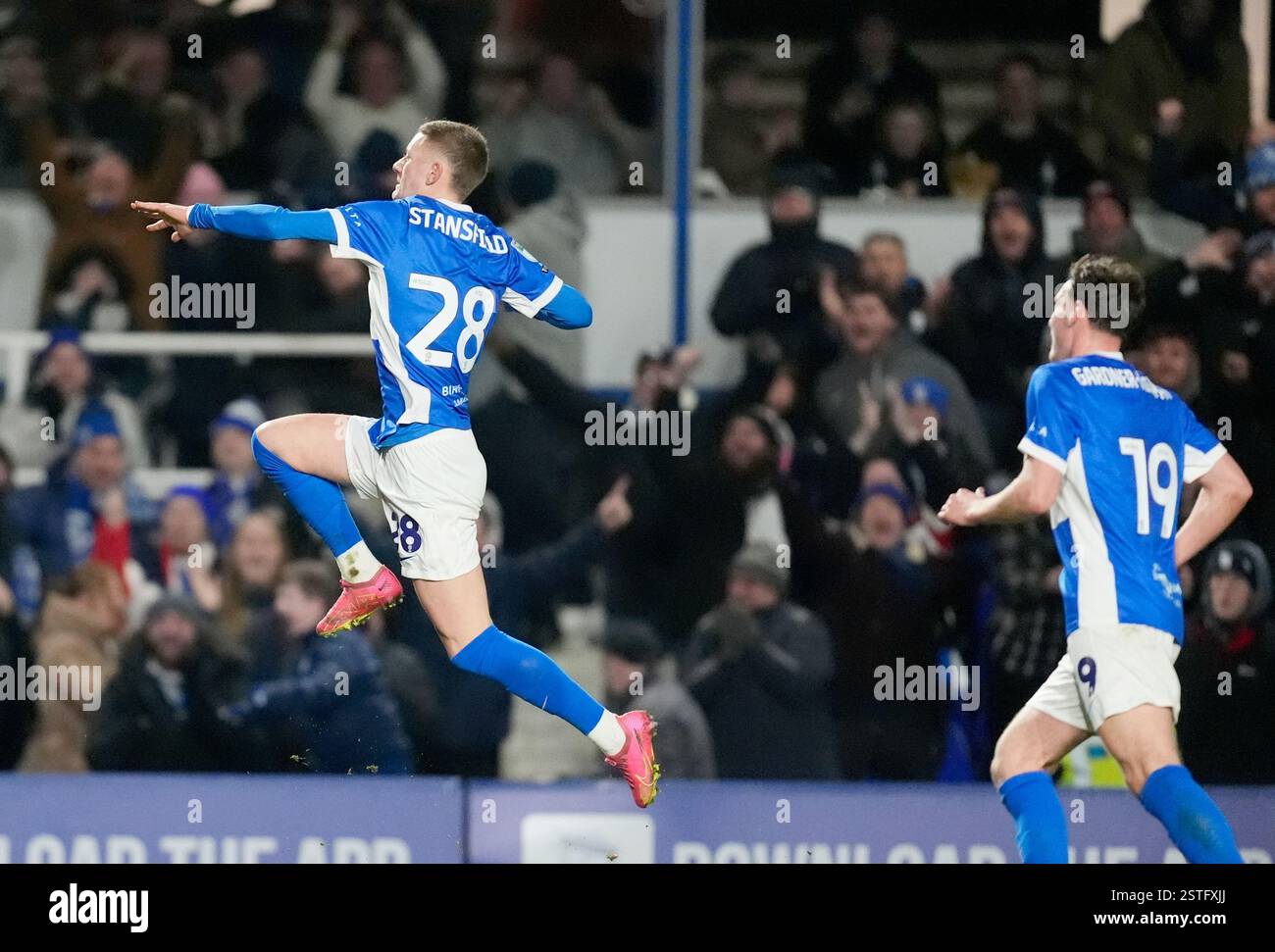 Birmingham City's Jay Stansfield celebrates scoring their side's first ...