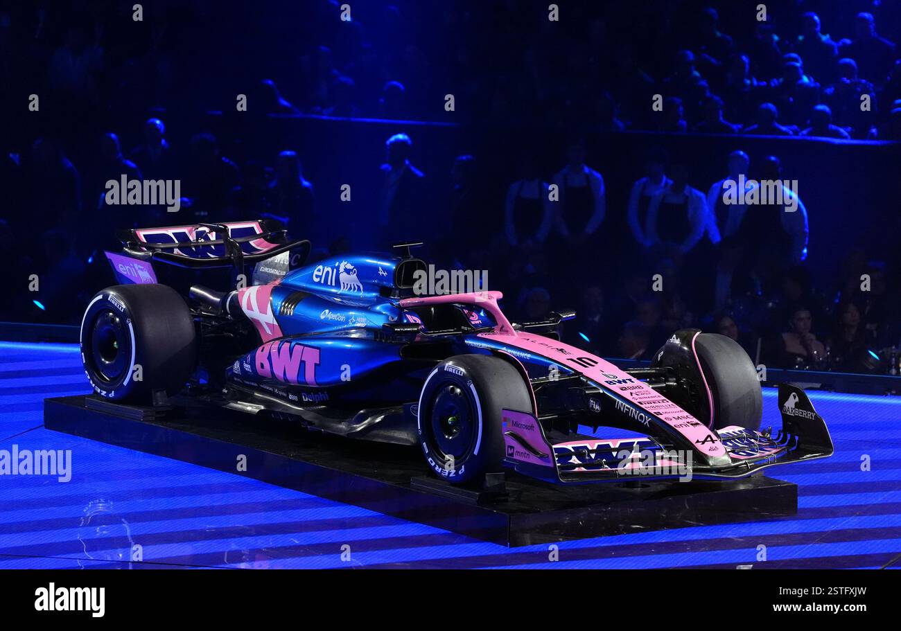 Alpine livery for the 2025 season is launched during the F1 75 Live ...