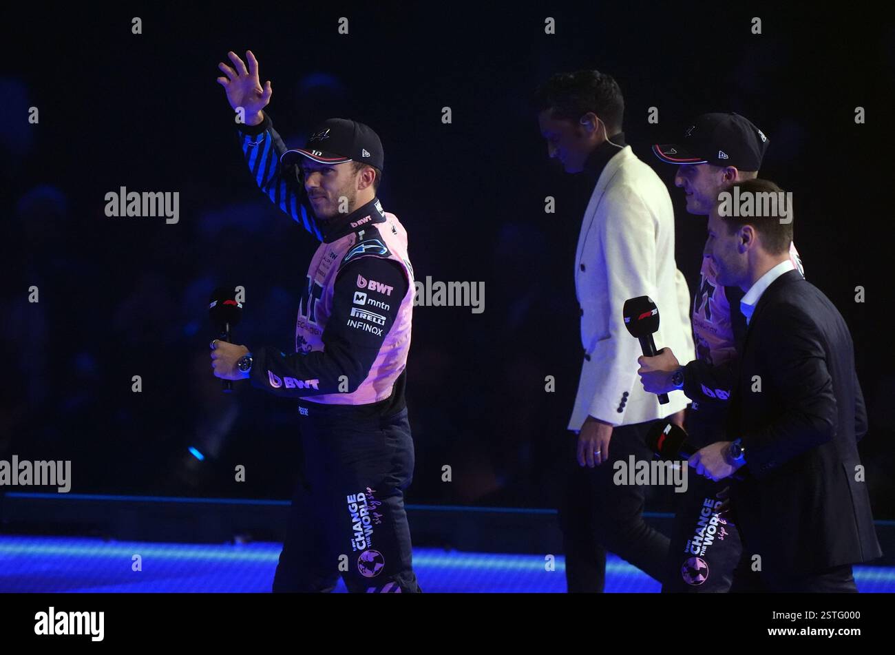 Alpine driver Pierre Gasly during the F1 75 Live launch event at The O2 ...