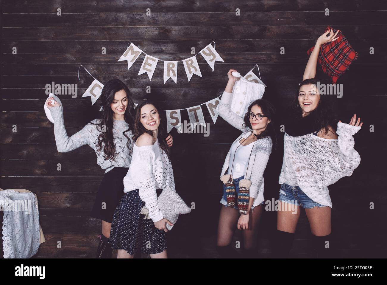 Three people fighting house hi-res stock photography and images - Alamy