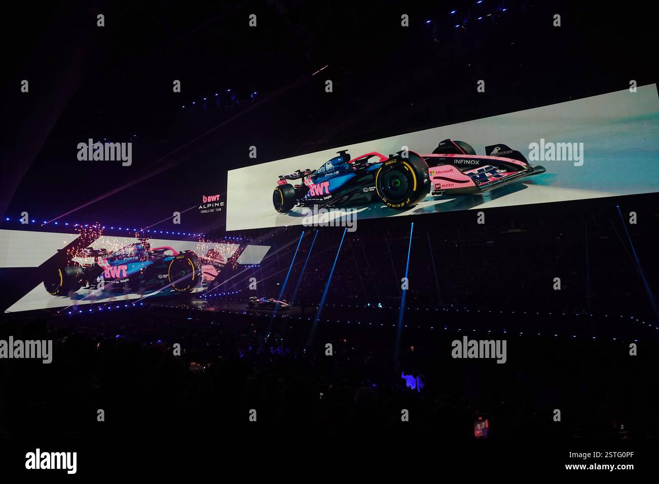 Alpine livery for the 2025 season is launched during the F1 75 Live ...