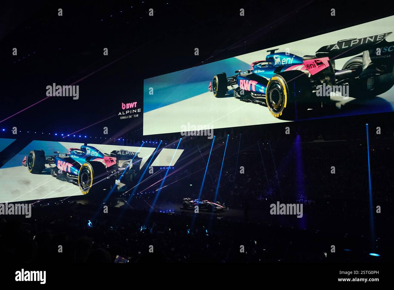 Alpine livery for the 2025 season is launched during the F1 75 Live ...
