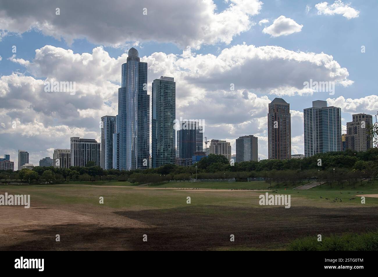 Chicago, Illinois, USA; South Loop; Skyscraper One Museum Park and The ...