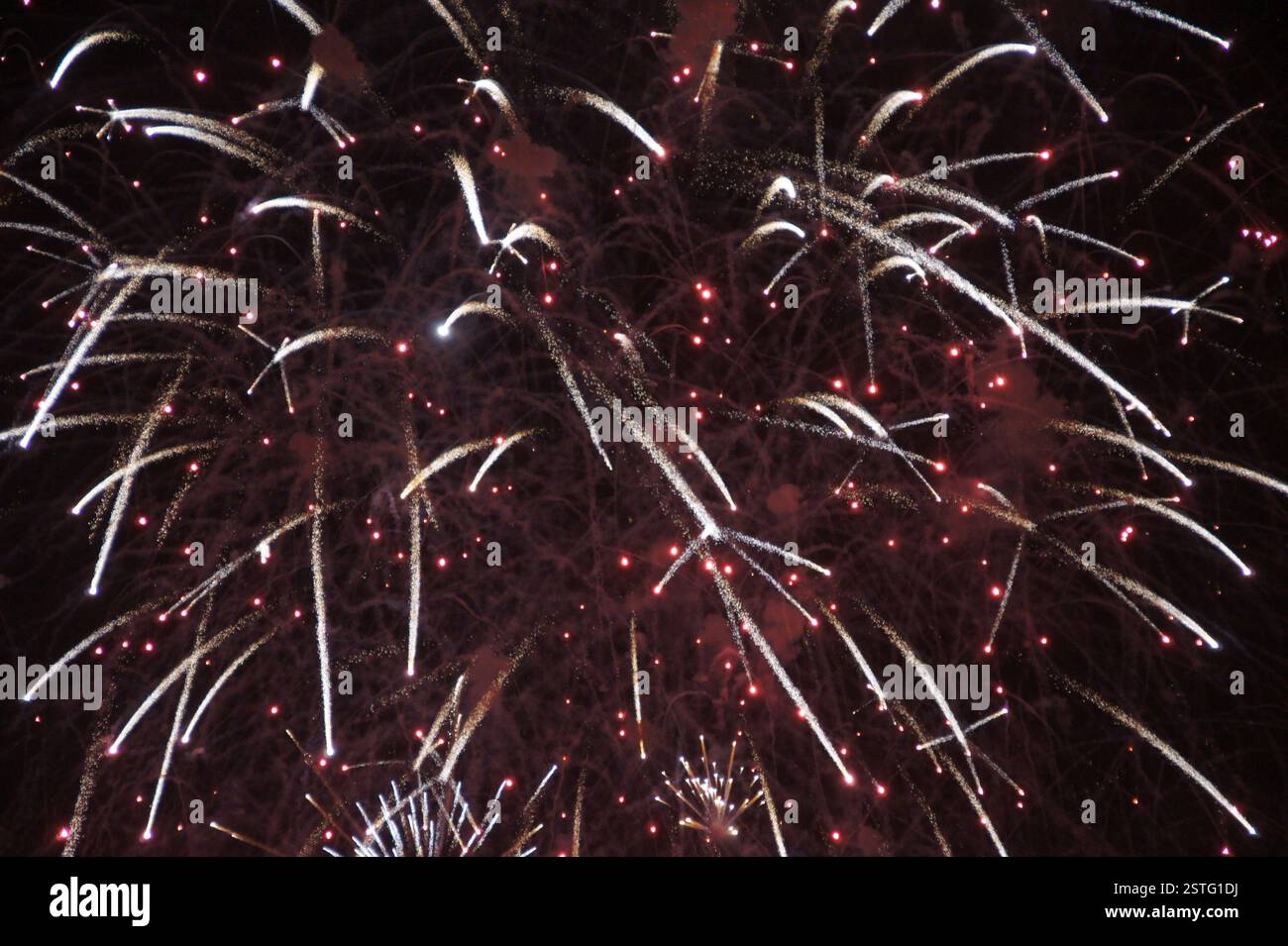 Boston fireworks illuminate the night sky, a vibrant spectacle of color ...