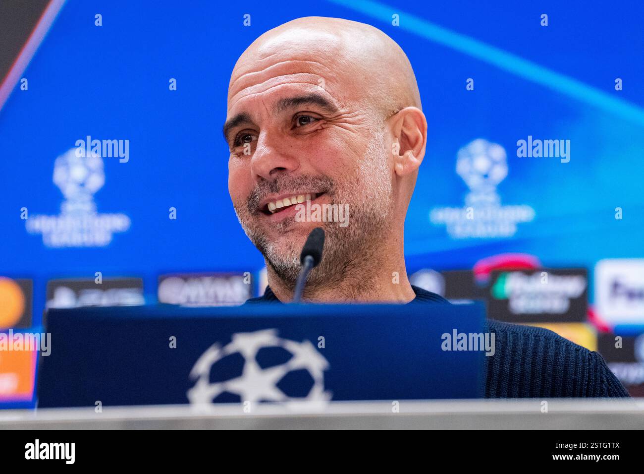 Madrid, Madrid, Spain. 18th Feb, 2025. Pep Guardiola, head coach of ...