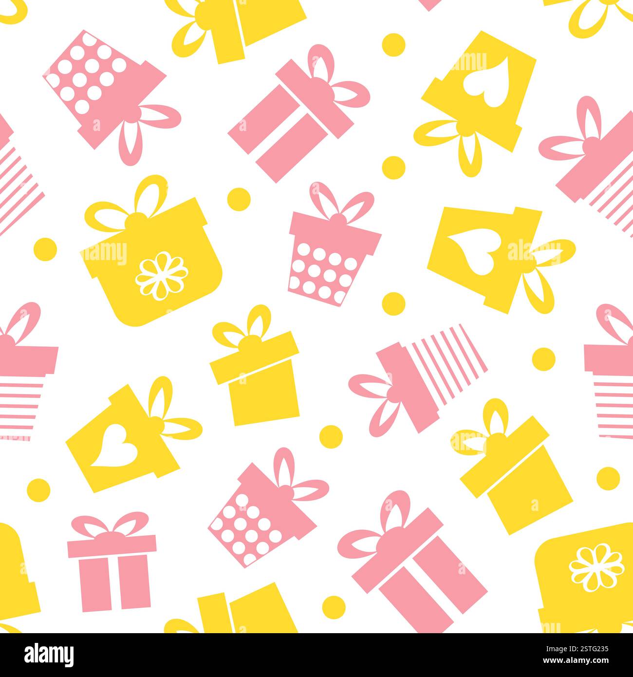 Colorful gift wrapping pattern featuring boxes Stock Vector Image & Art ...