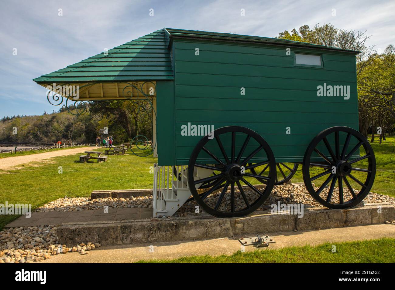 Isle of Wight, UK - May 3rd 2023: Queen Victoria’s Bathing Machine on ...