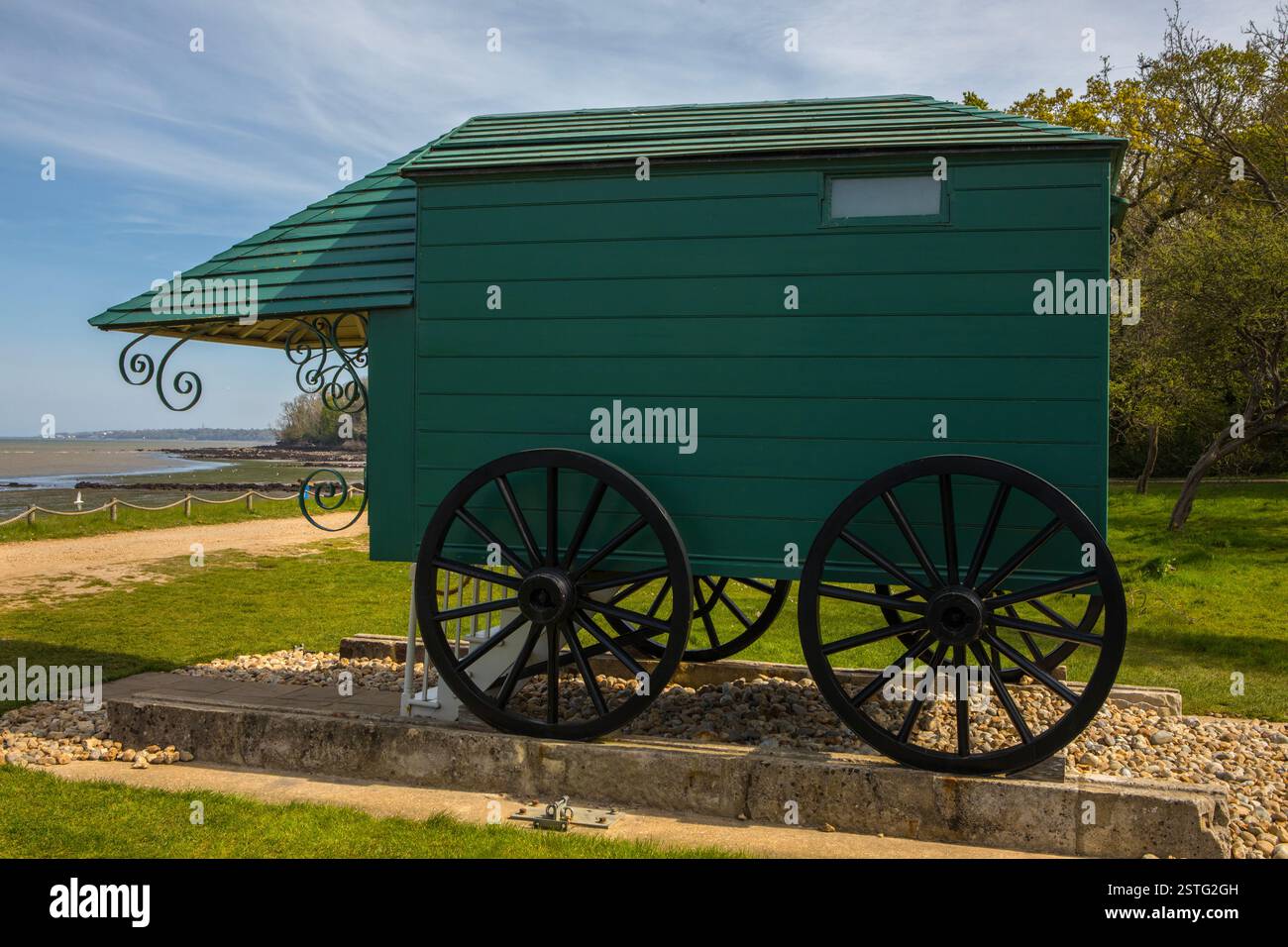 Isle of Wight, UK - May 3rd 2023: Queen Victoria’s Bathing Machine on ...